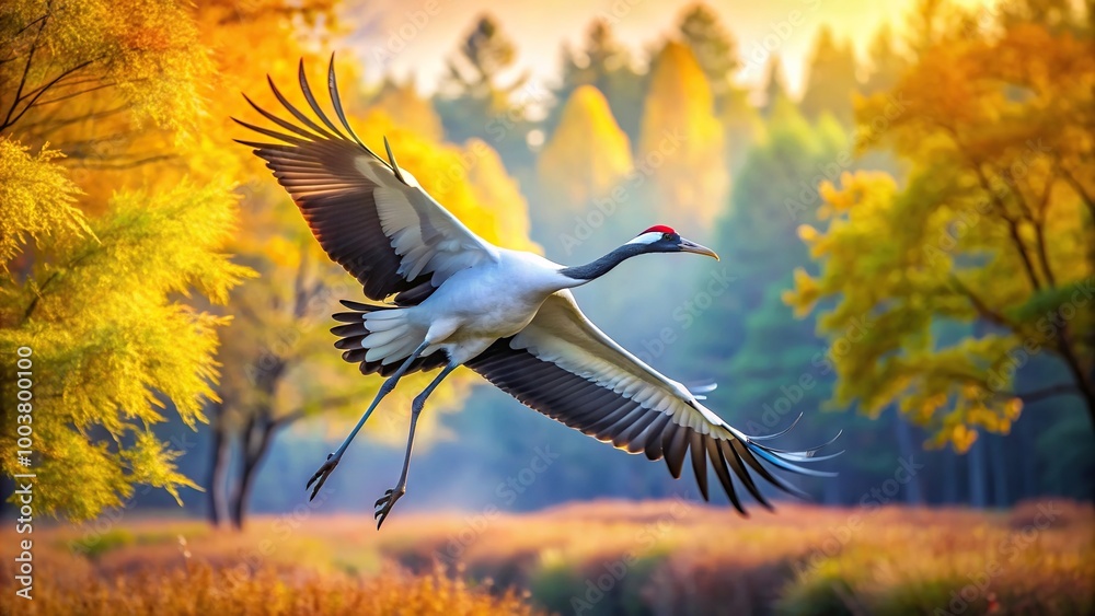 vibrant, worm's eye view, water, fly, background, nature,crane, A ...