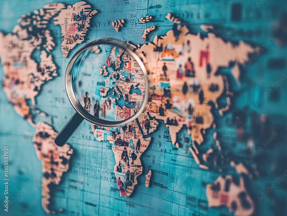 Diverse World Map Poster: A Modern Visualization of Demographic Diversity with Avatars ...