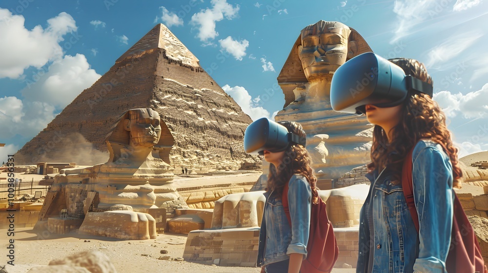 Virtual Reality Classroom Exploring Ancient Egyptian Landmarks and ...