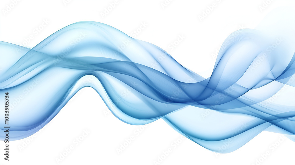 Captivating abstract wave pattern with stunning blue digital light ...