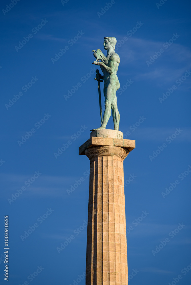 Victor monument, symbol of Belgrade, commemorating victory in the First ...