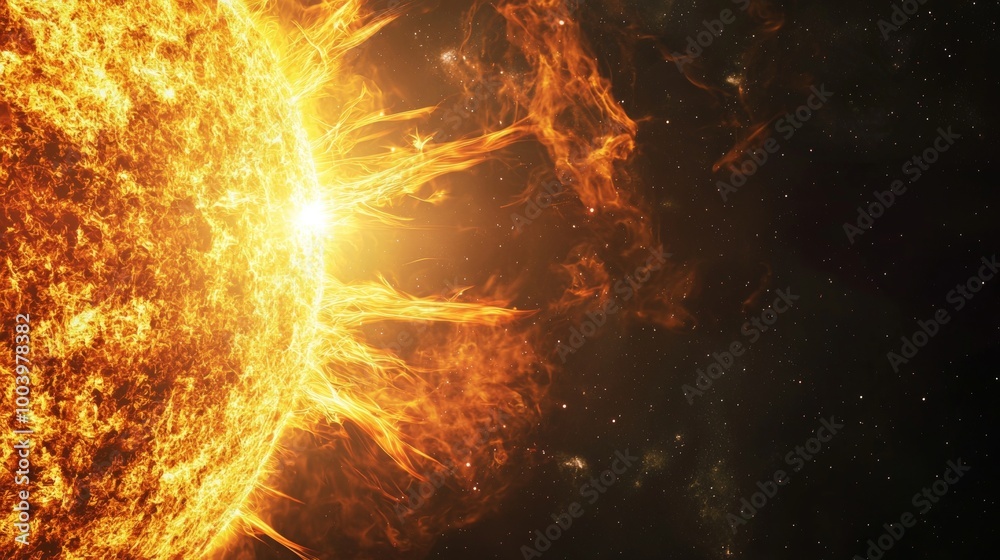 Massive star unleashes energy in space, causing solar flares and plasma ...