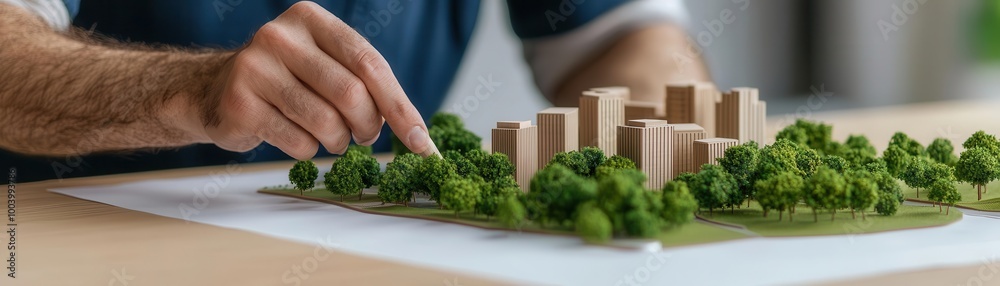 Urban planner mapping out high-density areas to reduce urban sprawl and ...