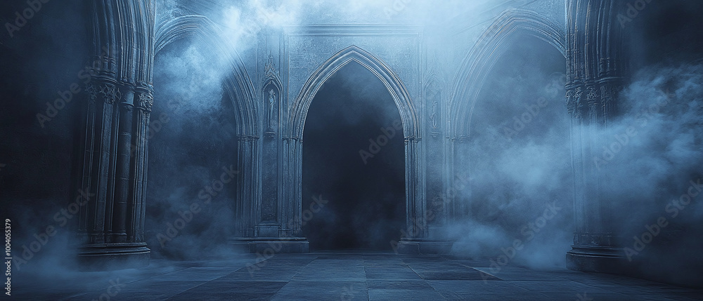 Gothic backdrop with a mysterious tone, offering plenty of room for ...