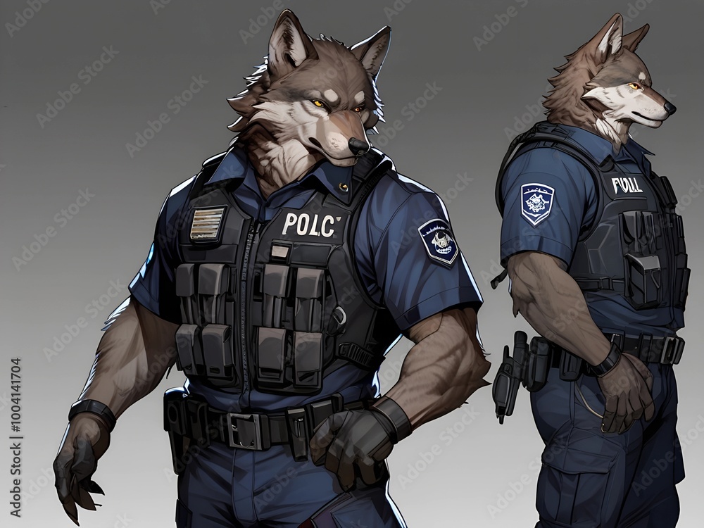 mystical creature fantasy creature pegasus unicorn dressed as a police ...