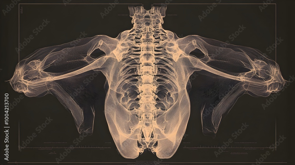 A comprehensive X ray visualization of the vertebral column and pelvic ...