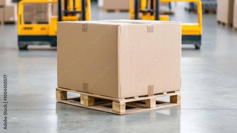 Box with corner holes for easy lifting with pallet jacks, ensuring ...