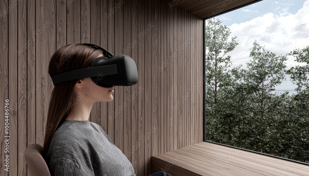 Clients experience their future home through a VR headset ...