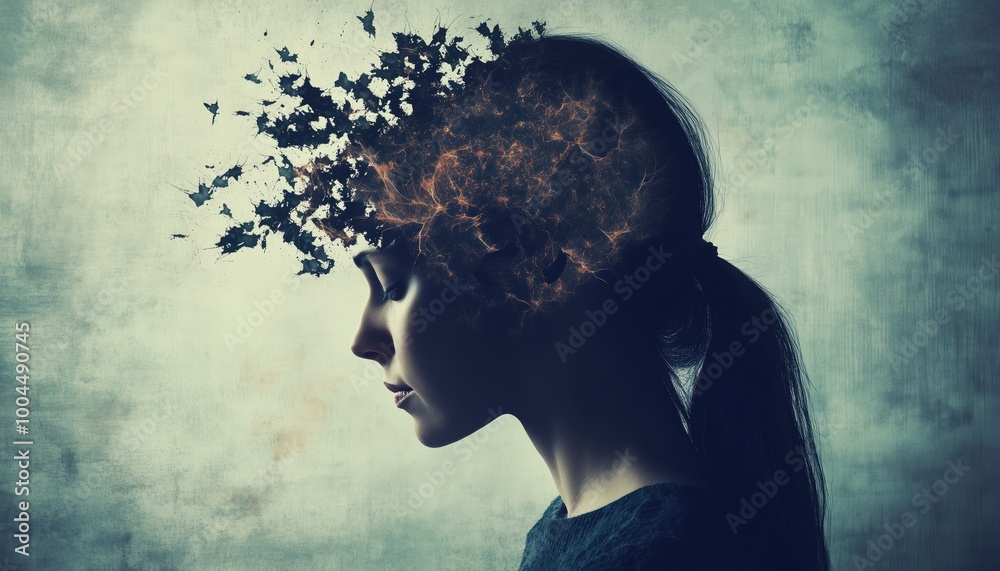 Woman Suffering From Memory Loss As A Result Of Dementia Or Brain ...