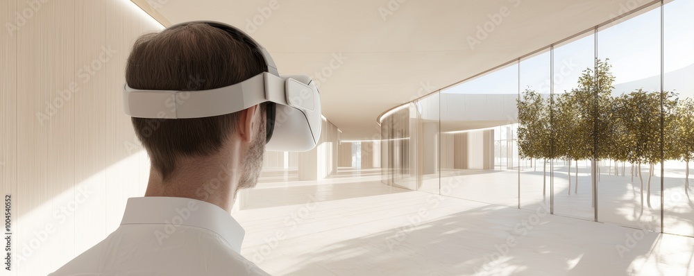 Architects guide clients through an immersive virtual model of a new ...