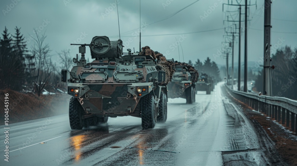 Back view armoured personnel carrier stryker with air defense system ...