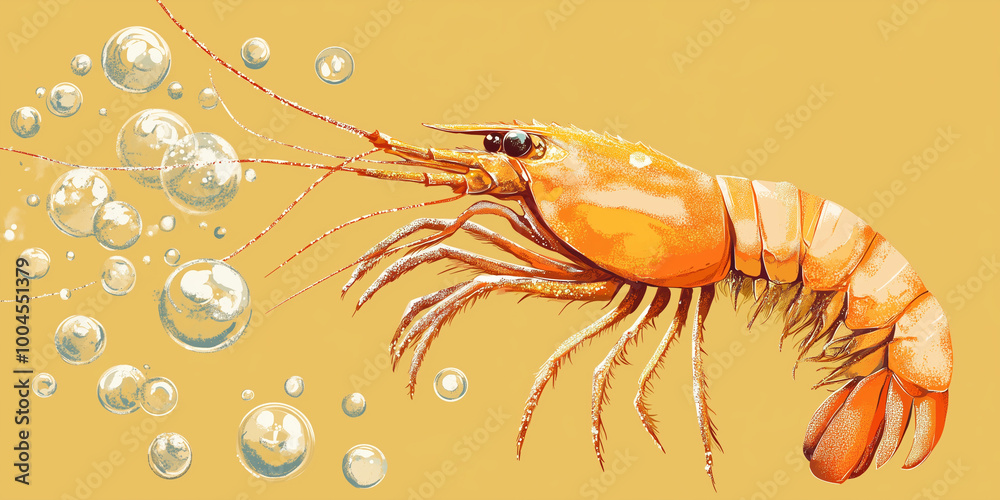 Pistol shrimp using enlarged claw to create a bubble blast, animal ...