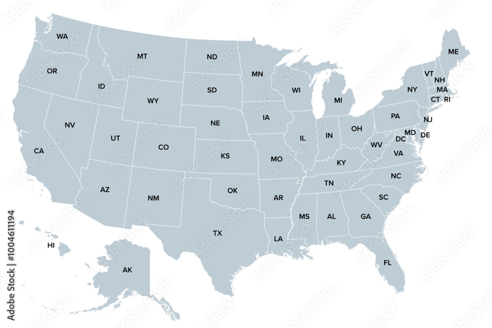 Political Map Of The United States Map Of United States – Detailed