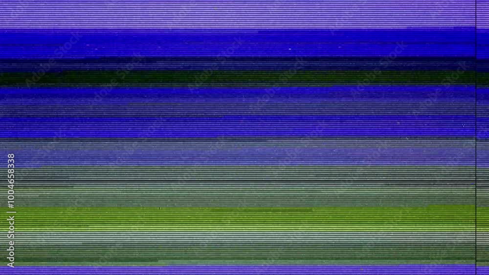 Analog Static Noise texture overlay. TV switch off. Horizontal stripes ...