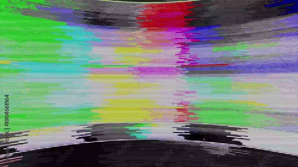 Analog Static Noise texture overlay. TV switch off. Horizontal stripes offset . No signal white ...