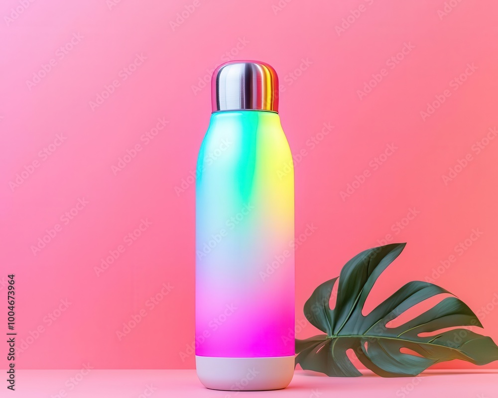 Water bottle with a smart sensor that changes color to remind you to ...