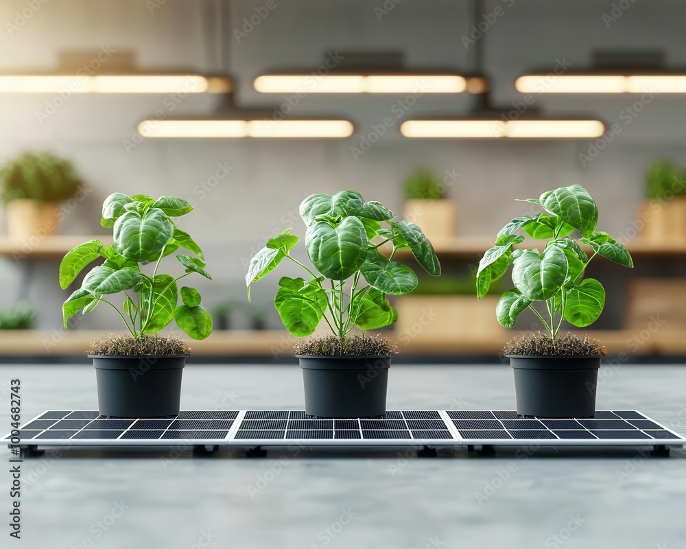 Solar-powered greenhouse with hydroponic vertical towers, automated ...