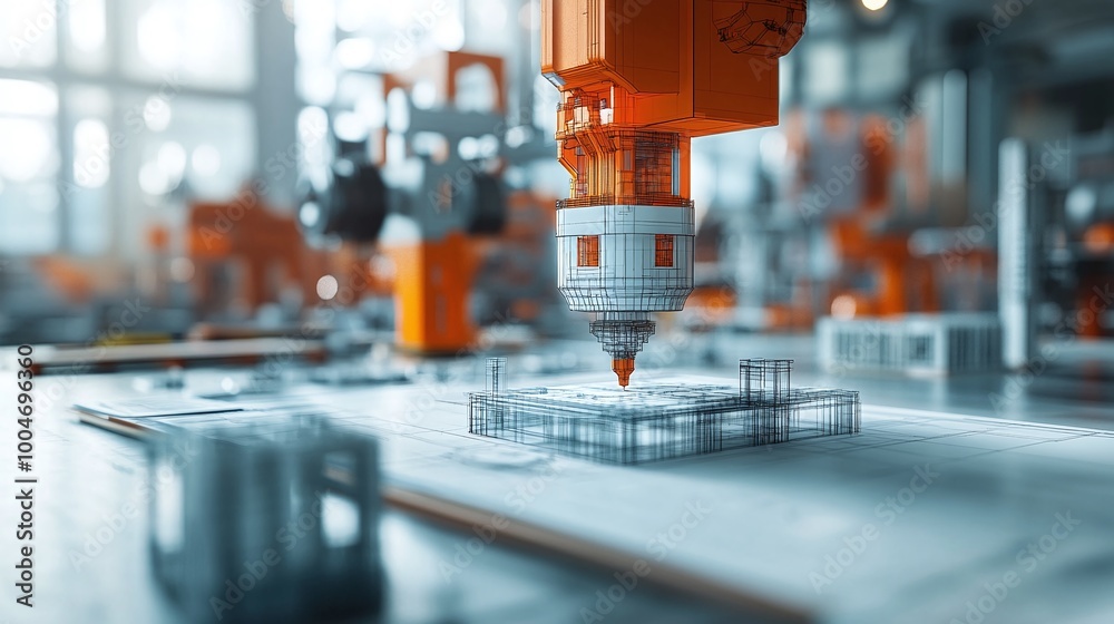 concept of rapid prototyping with 3d printing and cad designs for ...