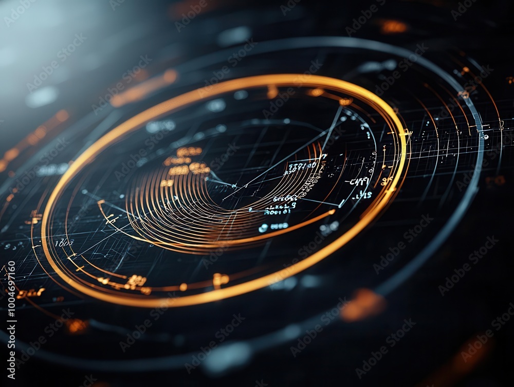 3D wireframe of a parabola rotating in space, with calculus notations ...