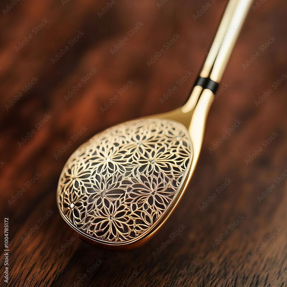 Golf club head with intricate design, showcasing the craftsmanship ...