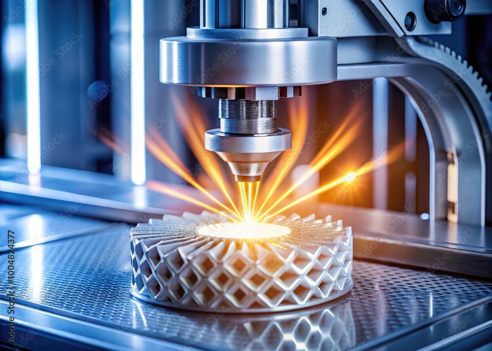 Advanced Metal 3D Printing Process in Laser Sintering Machine for ...