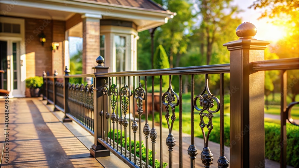 Elegant Metal Porch Railing Design Enhancing Outdoor Spaces with ...