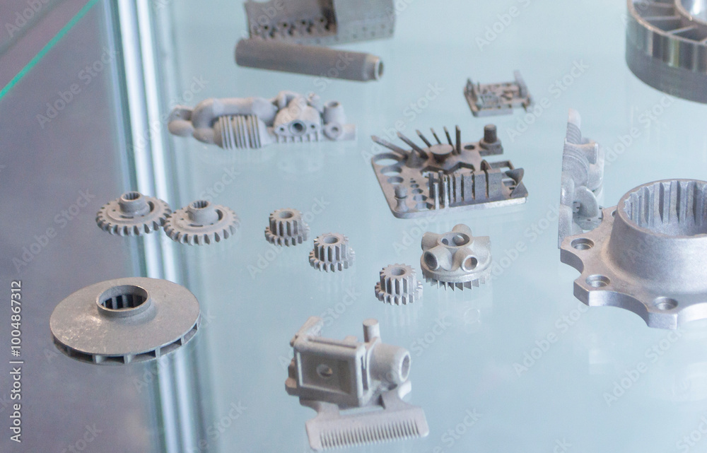 Objects printed on 3D printer from metal powder using Metal Jet ...