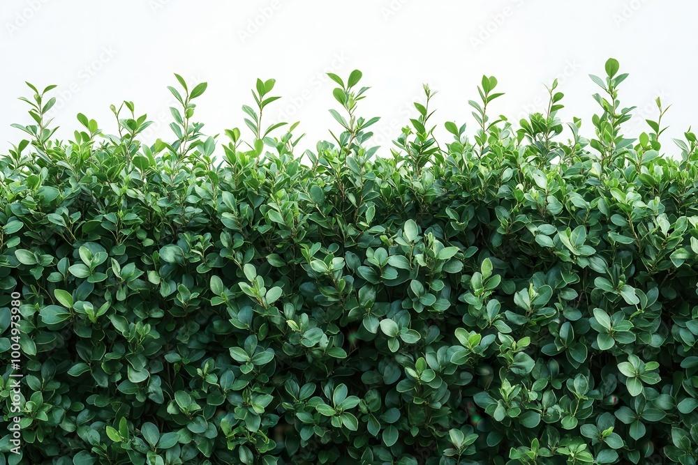 highresolution isolated image of a white long hedge meticulously ...