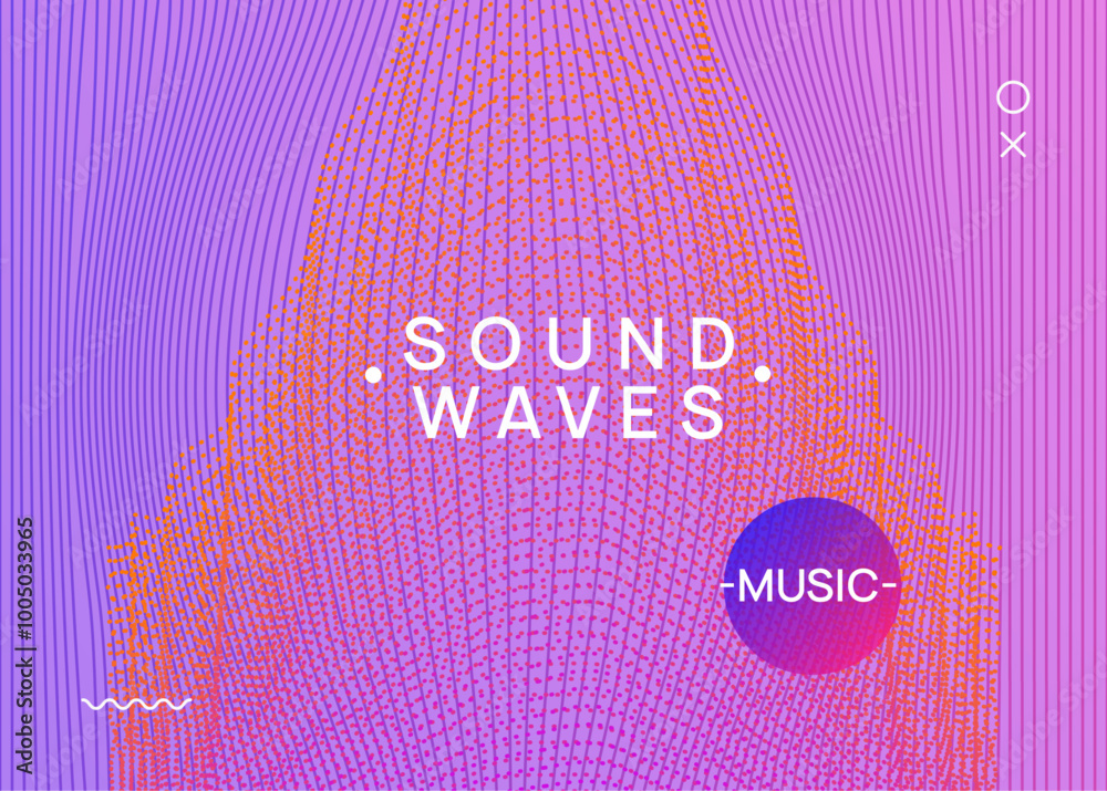 Edm Flyer. Violet Music Background. Pink Discotheque Magazine. Techno ...