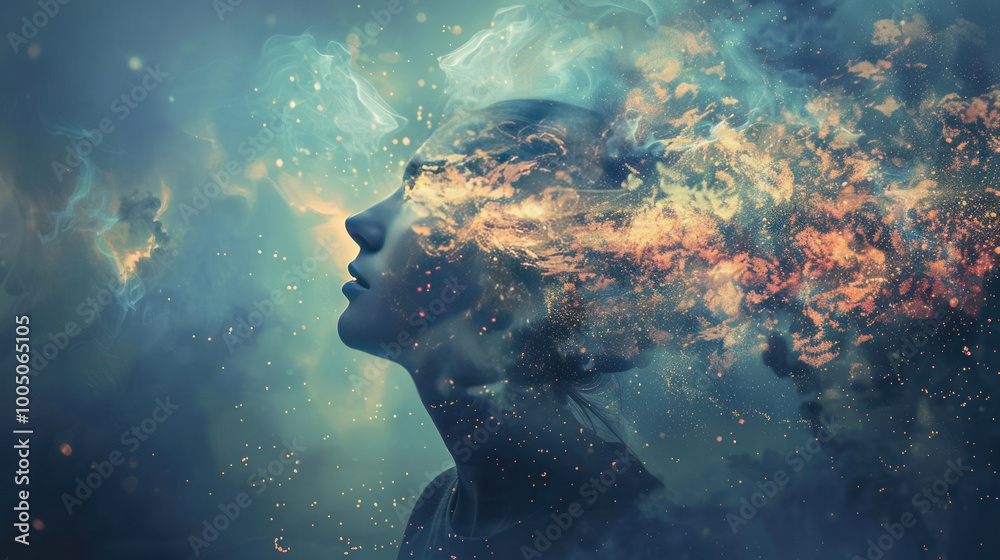 A visual of someone moving from panic to calm, using coping techniques ...