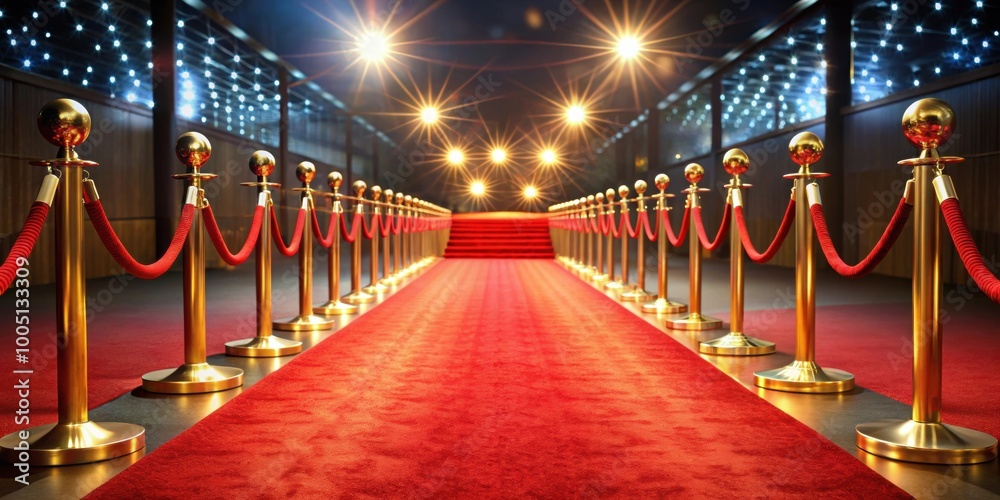 Red carpet event at a gala premier featuring luxurious setting with ...