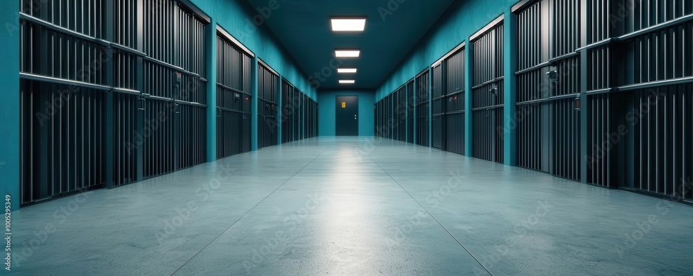 Automated prison security system, showing digital control over cell ...