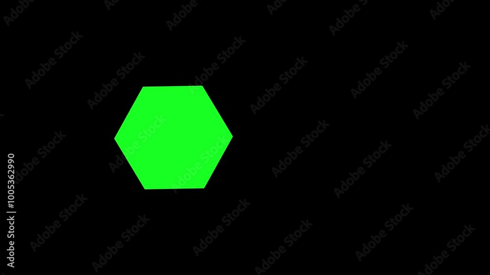 Explosive shape line burst with polygon shape animation green color ...