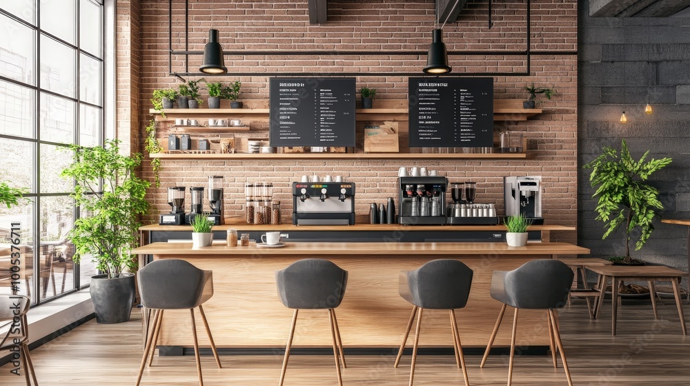 A versatile coffee shop model designed for productivity, complete with ...