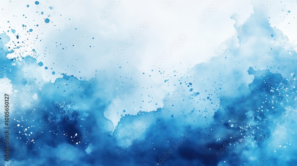 blue color under water splash effect wallpaper, watercolor Stock ...