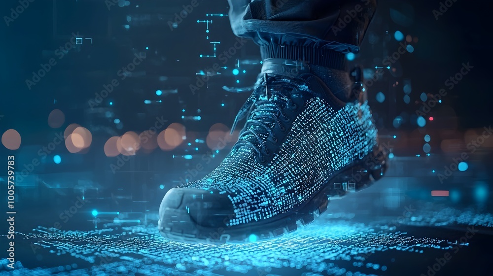 Transforming Digital Footprint into Intricate Binary Code Visualization Highlighting the ...
