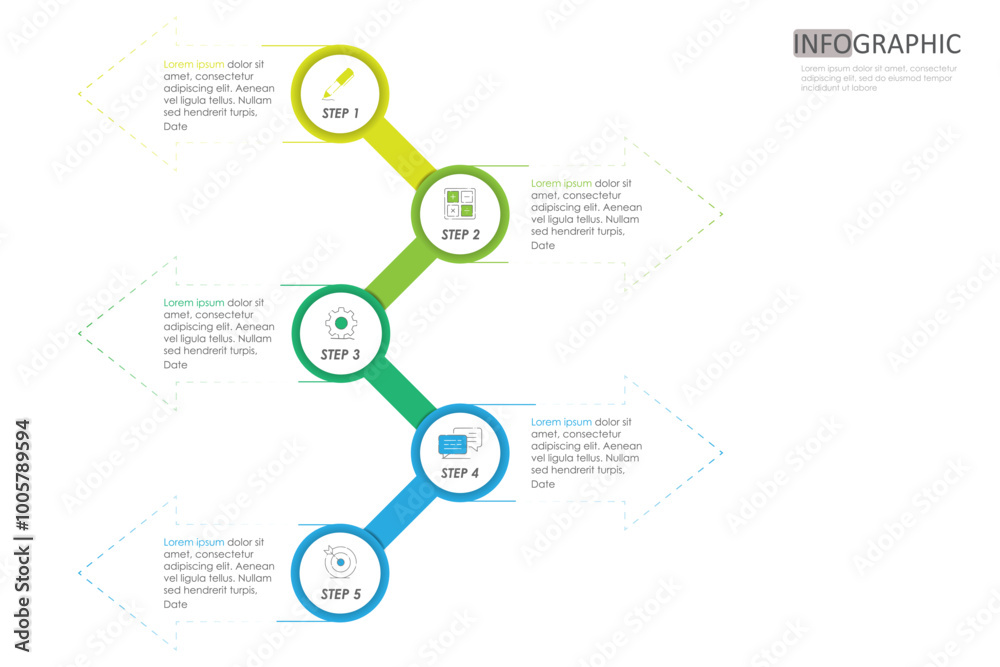 timeline arrow weekly planner schedule project diagram Infographics ...