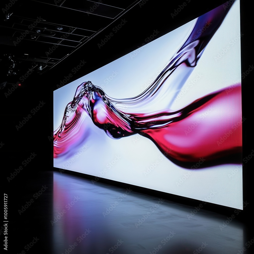 Projection screen showing dynamic motion captured in real-time, [watch ...