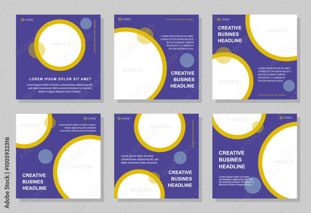 Instagram webinar social media template. Editable carousel template for ...