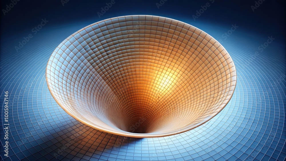 Sliced view of parabola conic cross section inside cone geometry ...