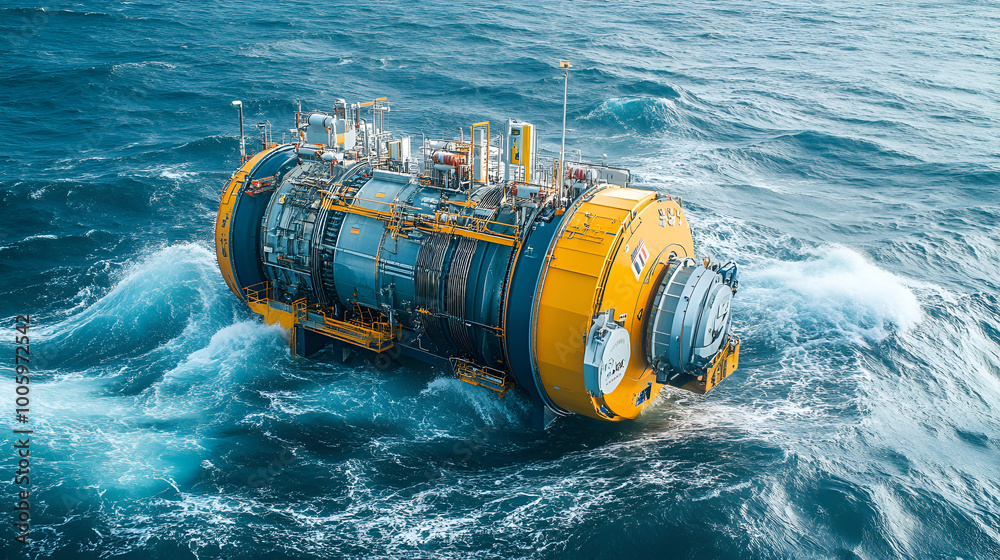 wave energy converters generating electricity from ocean waves ...