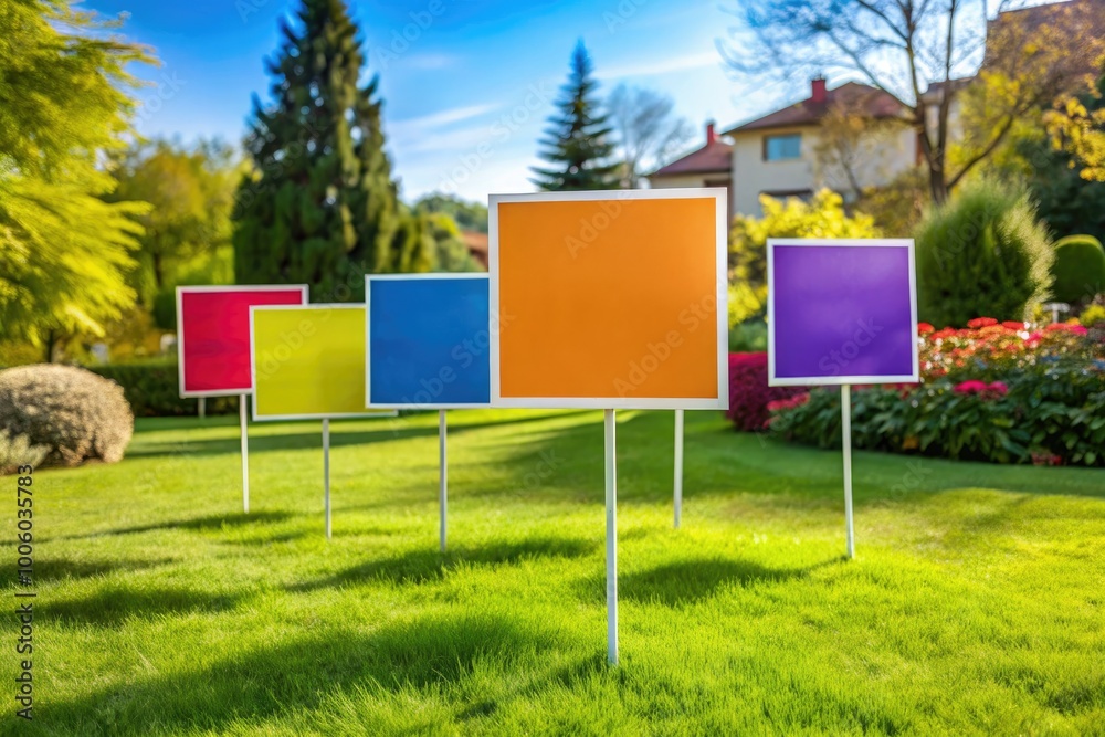 Customizable blank yard signs available in different sizes and shapes ...