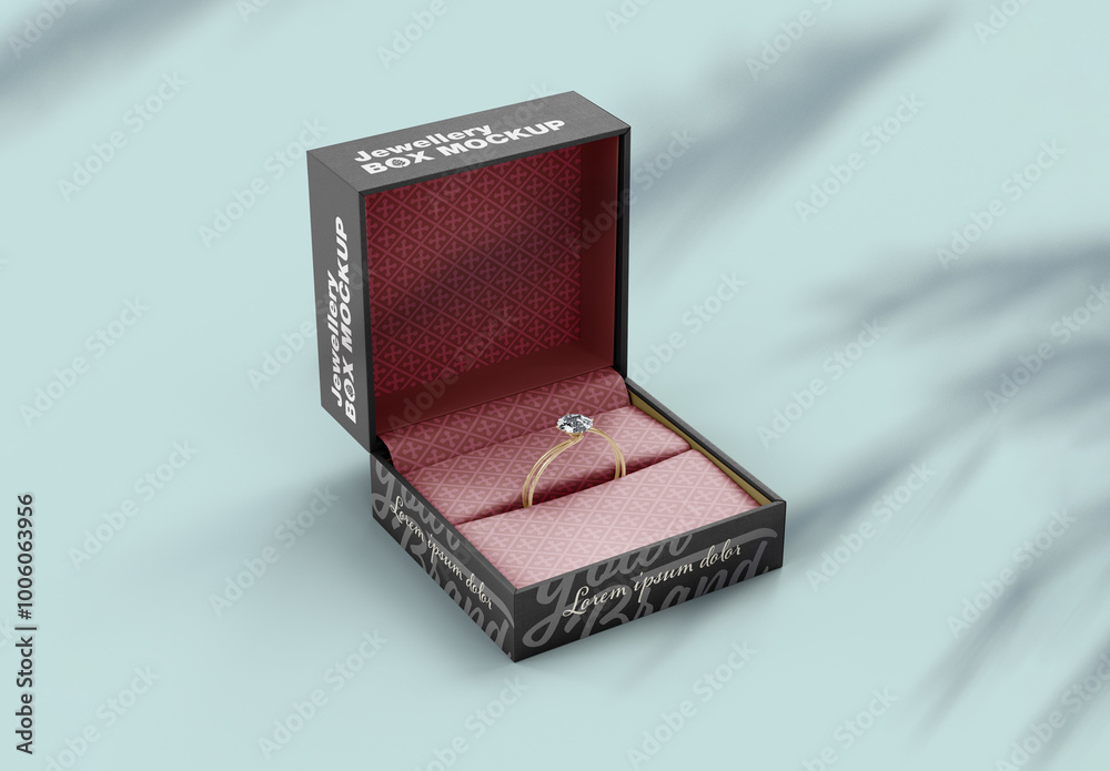 Wedding Rings Case Mockup Stock Template | Adobe Stock