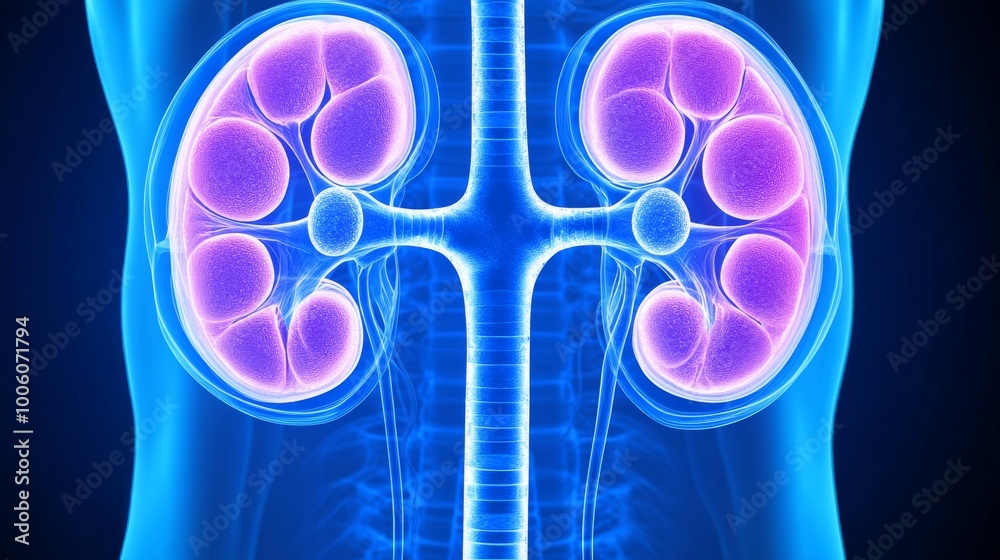 2409_528.illustration of the human urinary system with labels ...