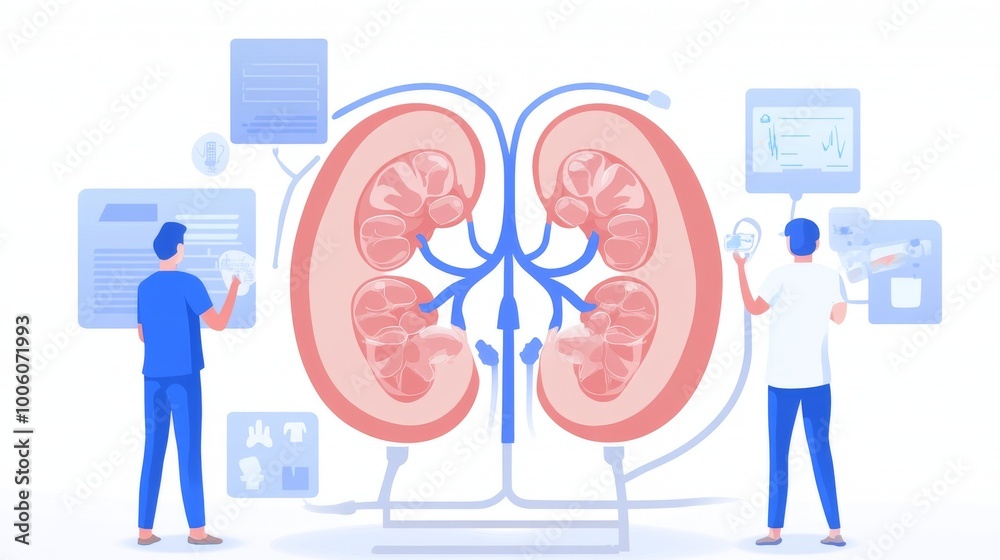 ภาพประกอบสต็อก 2409_544.visual representation of chronic kidney disease ...