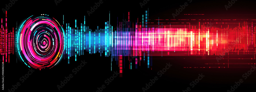 Dynamic abstract visualization of artificial intelligence technology ...