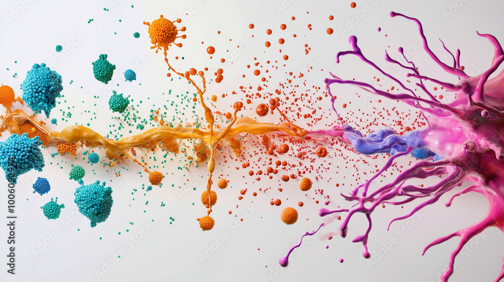 Visualize the journey of mRNA and its interaction with ribosomes in the ...