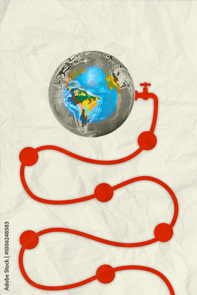 Trend artwork sketch image photo collage of earth planet ecology ...