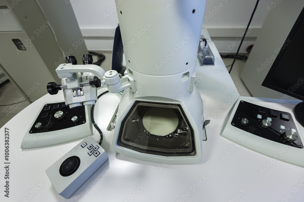 Analytical Transmission Electron Microscope (ATEM), controle panels ...
