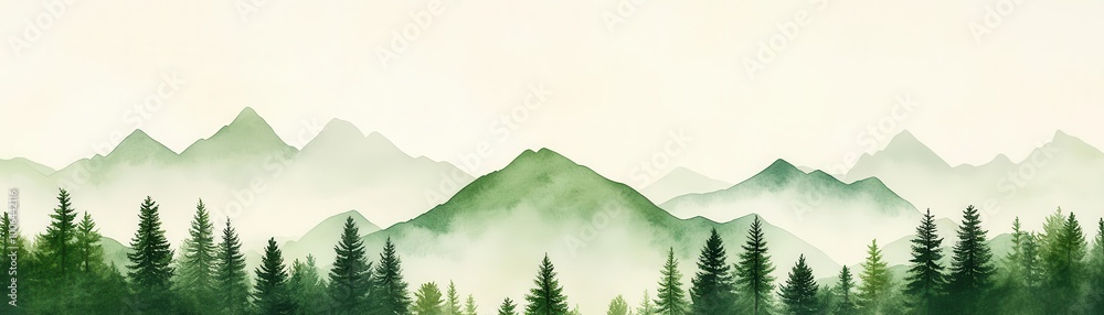 Gradient background blending rich forest green to light moss, earthy ...